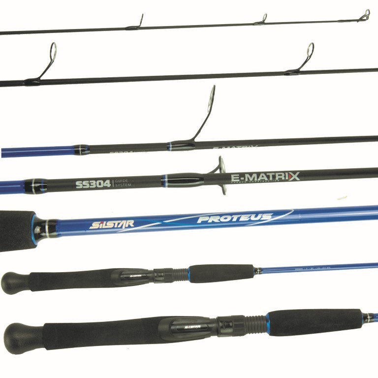 Silstar Proteus 2 Piece Graphite Fishing Rod - Spin Rod-Choose the ...
