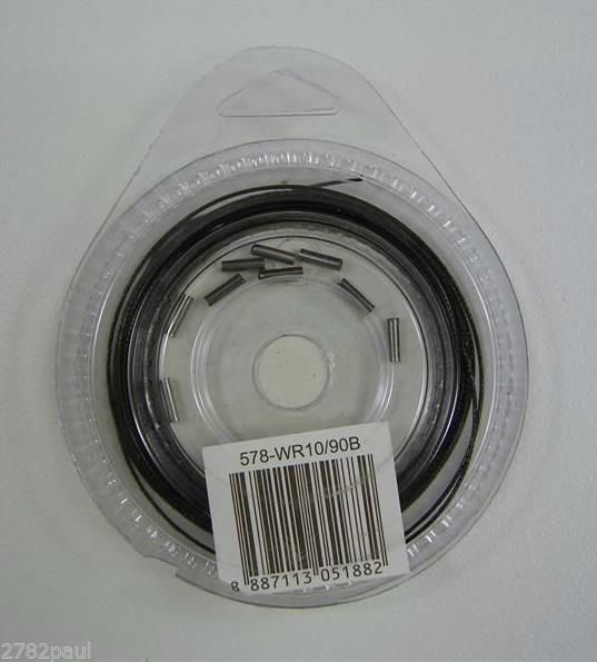Twist & Melt Stainless Steel Black Nylon Coated Fishing Wire X 10m ...