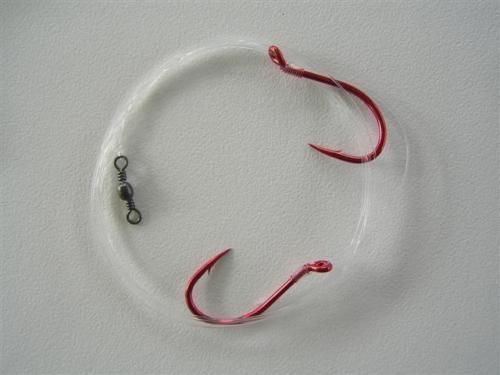 MUSTAD BIG RED SNAPPER RIG 2 HOOK SET UP X 3 RIGS 6/0 | eBay