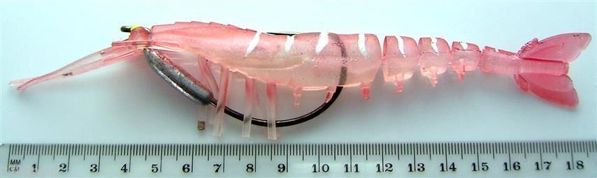 145mm Zerek Live Cherabin Pre Rigged Lumo Eyes Fishing Lure with Bonus ...