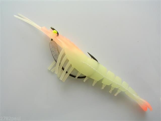 145mm Zerek Live Cherabin Pre Rigged Lumo Eyes Fishing Lure with Bonus ...