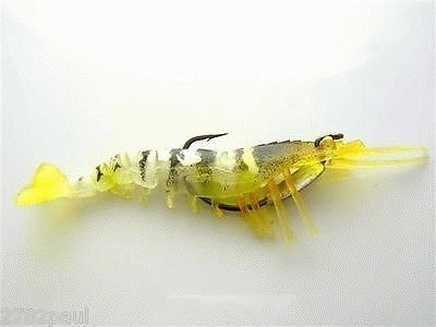 145mm Zerek Live Cherabin Pre Rigged Lumo Eyes Fishing Lure with Bonus ...