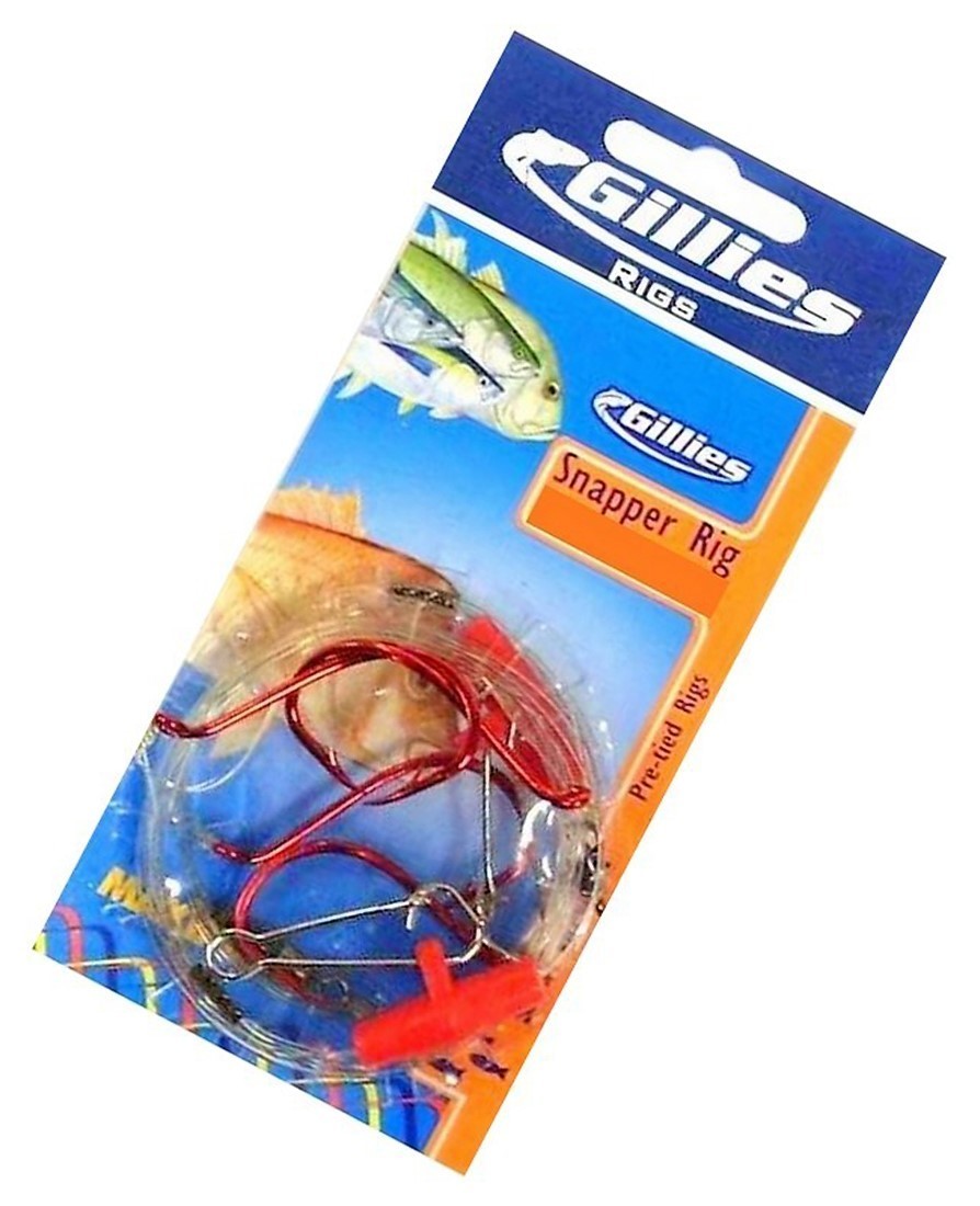 2 Pcs of Snapper Rig Mono with Sliding Stinger Hook & Running Sinker Clip