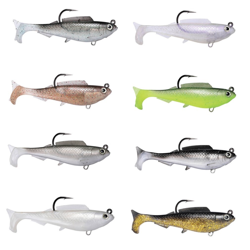5 Inch Zman HerculeZ Soft Swimbait Fishing Lure - Rigged Soft Plastic ...