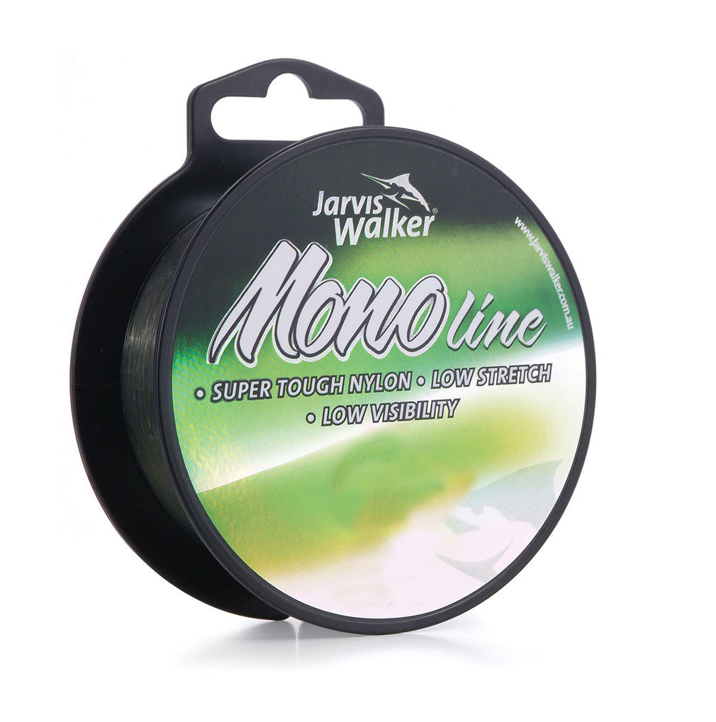 300m Spool of Jarvis Walker Monofilament Fishing Line - Dark Green Mono ...