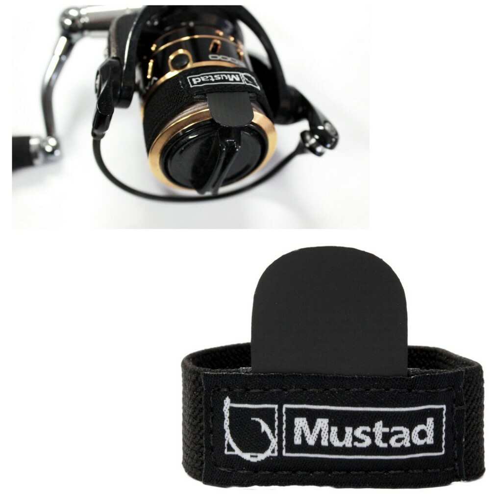 2 x Mustad Spool Bands-Fishing Reel Line Holder-Fishing Line Belt for ...