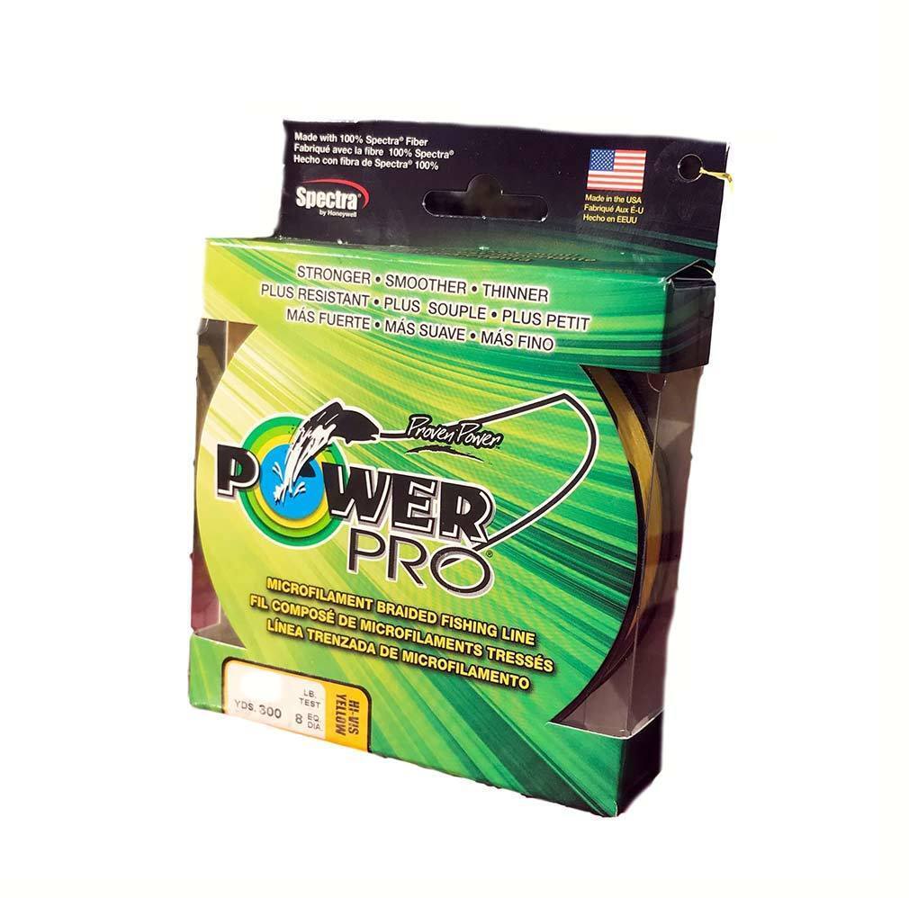 Shimano Power Pro Yellow Braided Line 300yd Spool | Online Store ...