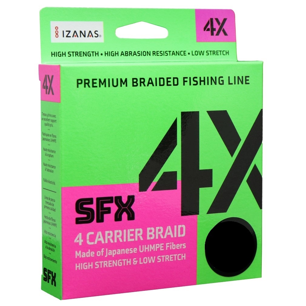 300yd Spool of Yellow Sufix SFX 4X Premium Braided Fishing Line -4 ...