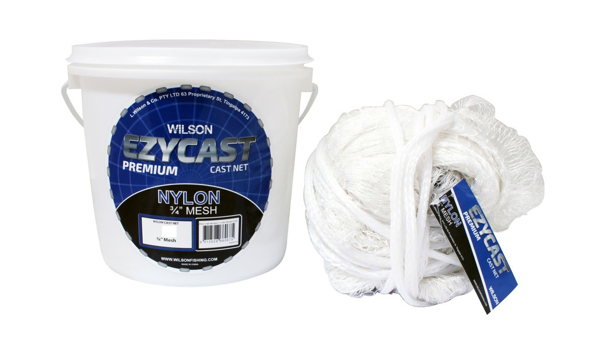 Wilson EZYCAST Nylon Cast Net with 3/4 Inch Mesh Size [Drop: 10ft]