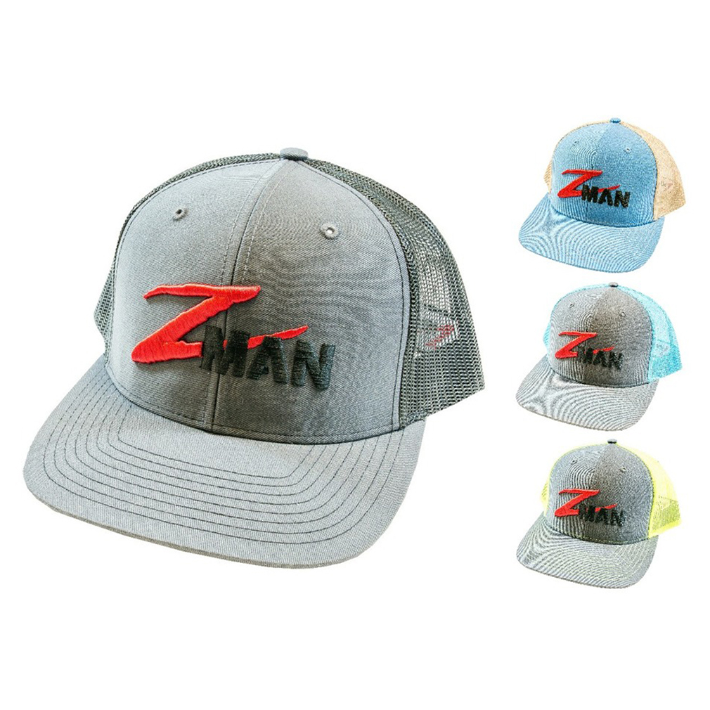 ZMan Lures Structured TruckerZ Fishing Cap with Adjustable Strap ...