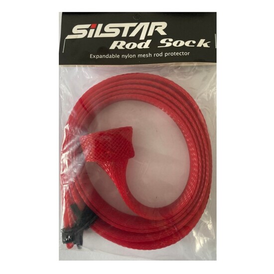 Silstar Fishing Rod Sock For Spin Rods Up To 6ft - Expandable Mesh Rod ...
